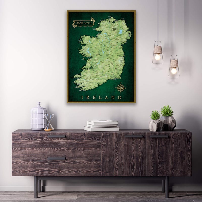 Large Irish Maps - Etsy
