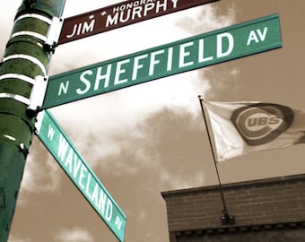 Chicago Cubs Hey Hey Canvas Art: Wrigley Field Print | Etsy