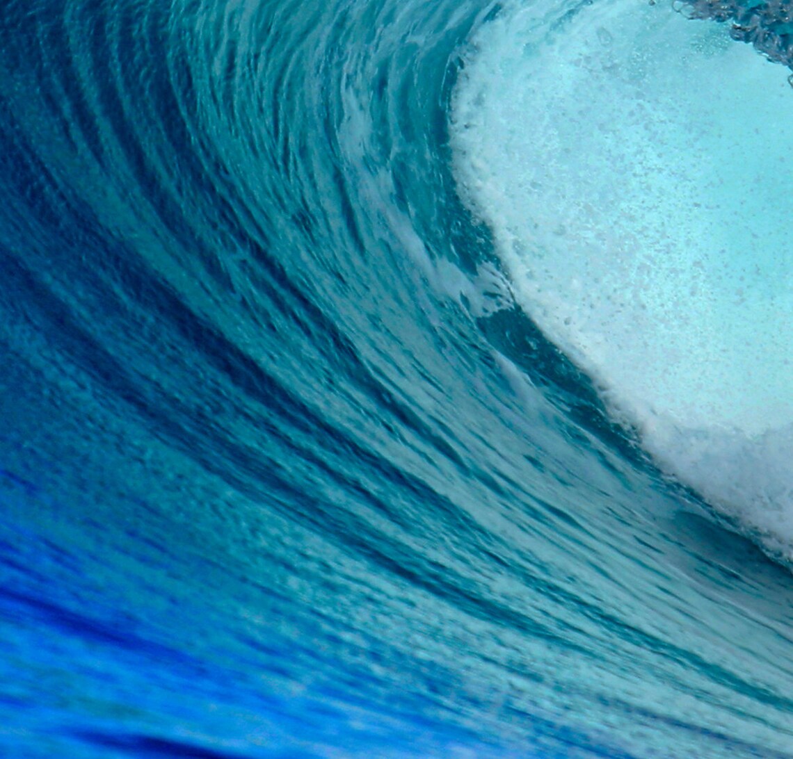 Huge Ocean Wave on Canvas, Large Wall Art, Ocean Canvas, Blue Wave ...