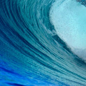 Huge Ocean Wave on Canvas, Large Wall Art, Ocean Canvas, Blue Wave ...