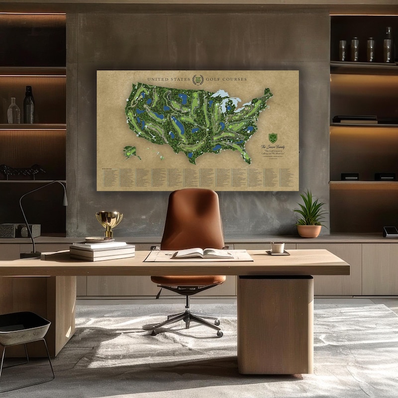 Custom Pushpin Map Us - Etsy