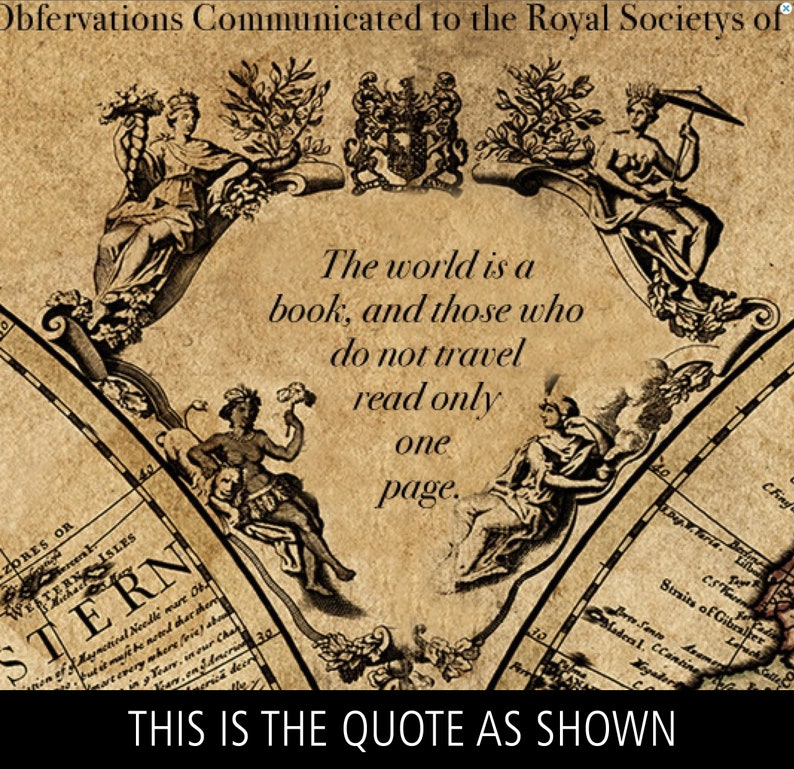 Globe Tan Map World Map Canvas Vintage map art Brown & Gold | Etsy