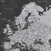Grey Push Pin World Map Personalized 1-panel Canvas, Custom Travel Map ...