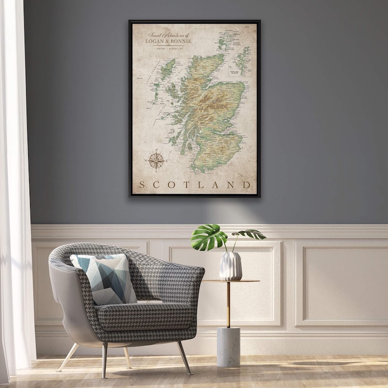 Custom Maps Parchment - Etsy