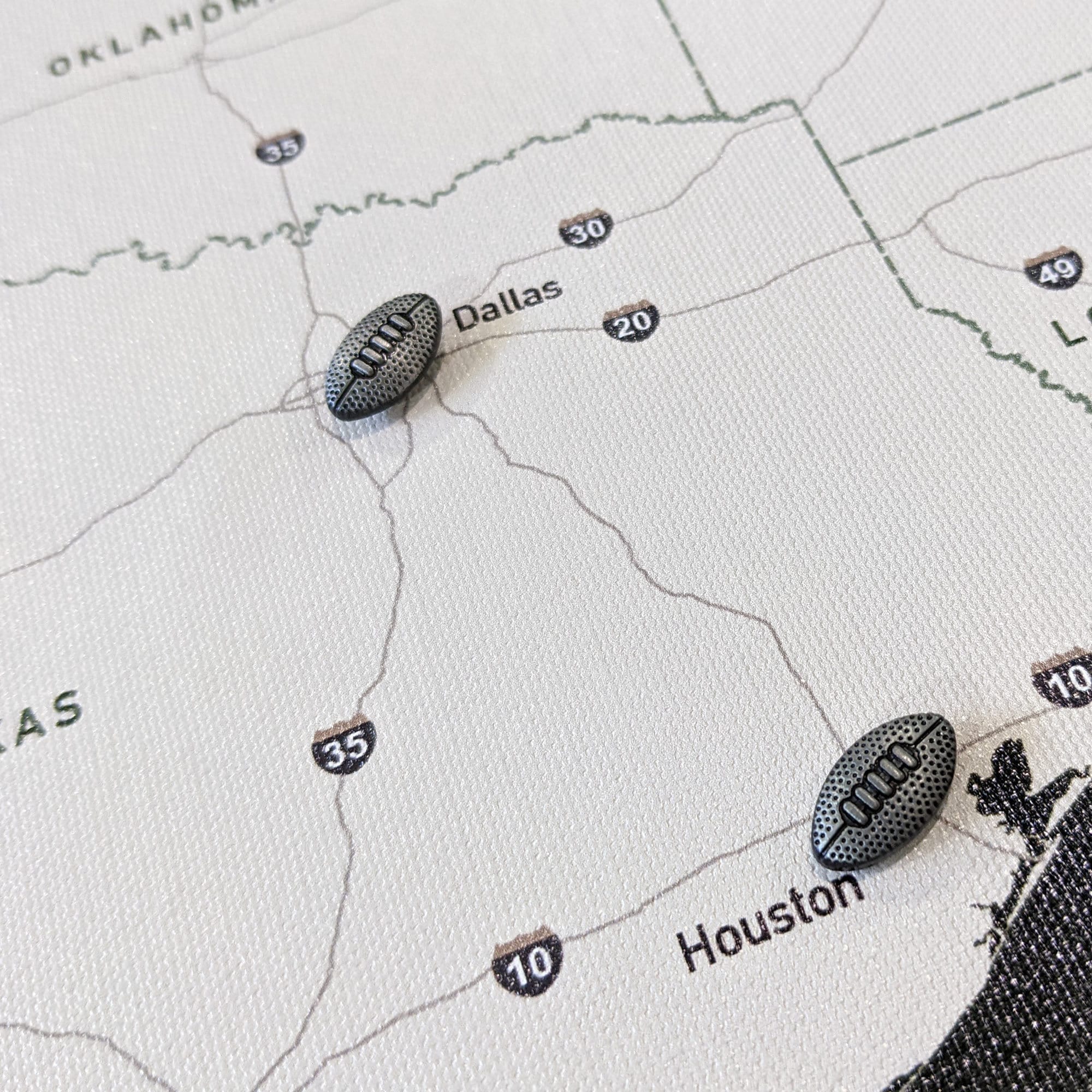 Metal Football Push Pins, Football Pushpins, Lapel Pin - Etsy