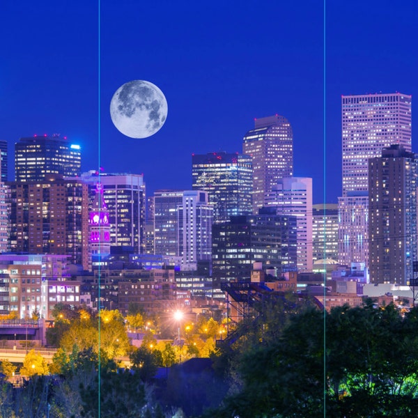 Denver Skyline - Etsy
