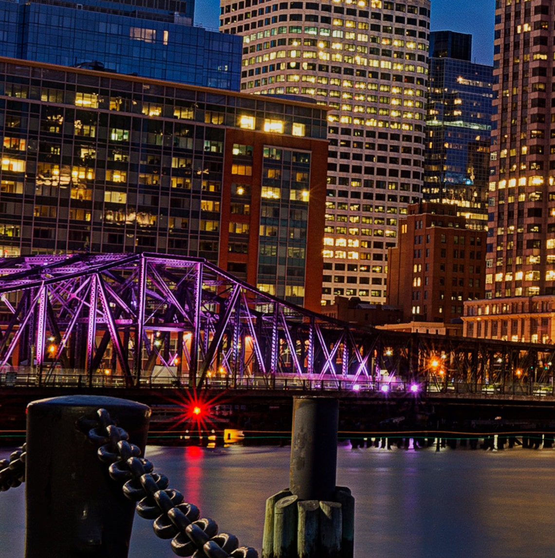 Boston Skyline Canvas Set, Large Wall Art of Boston Print, Boston ...