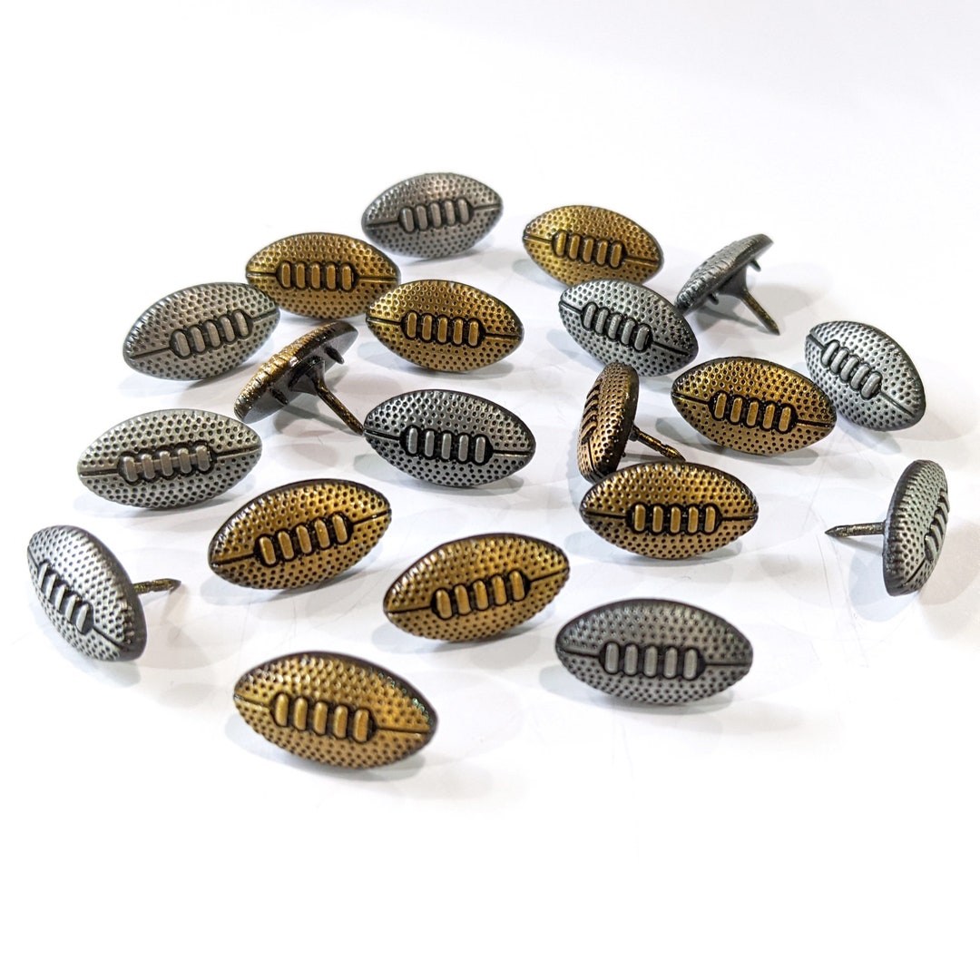 Metal Football Push Pins, Football Pushpins, Lapel Pin - Etsy