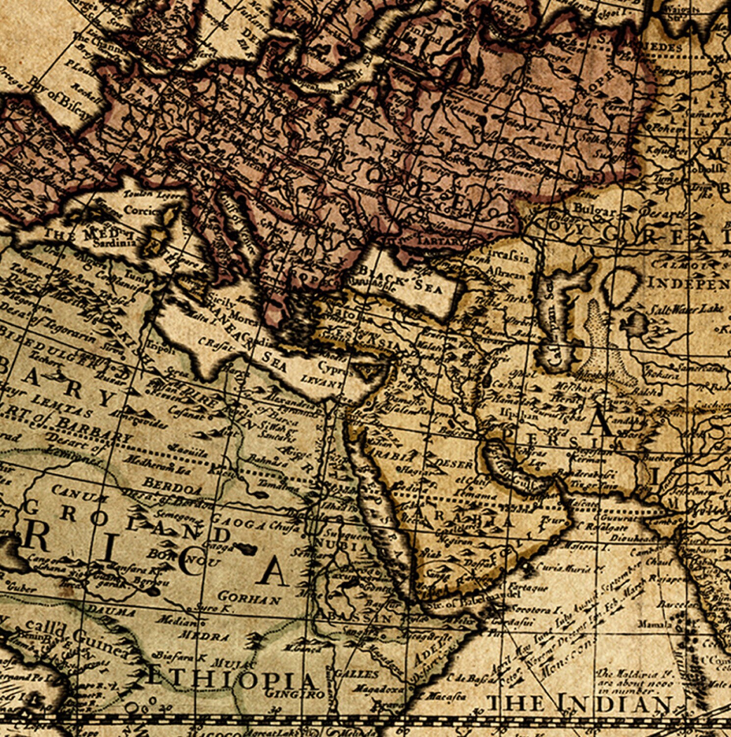 Globe World Map Blue/tan Canvas. Large Wall Art Canvas Wall - Etsy