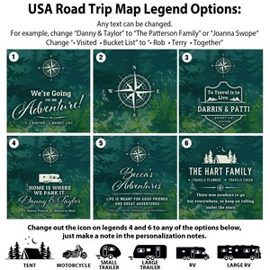 USA Road Trip Push Pin Map, Personalized Pinboard Map, Premium ...
