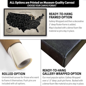 Vintage Football Stadium Tour Map, Push Pin Map for Stadium Bucket List ...