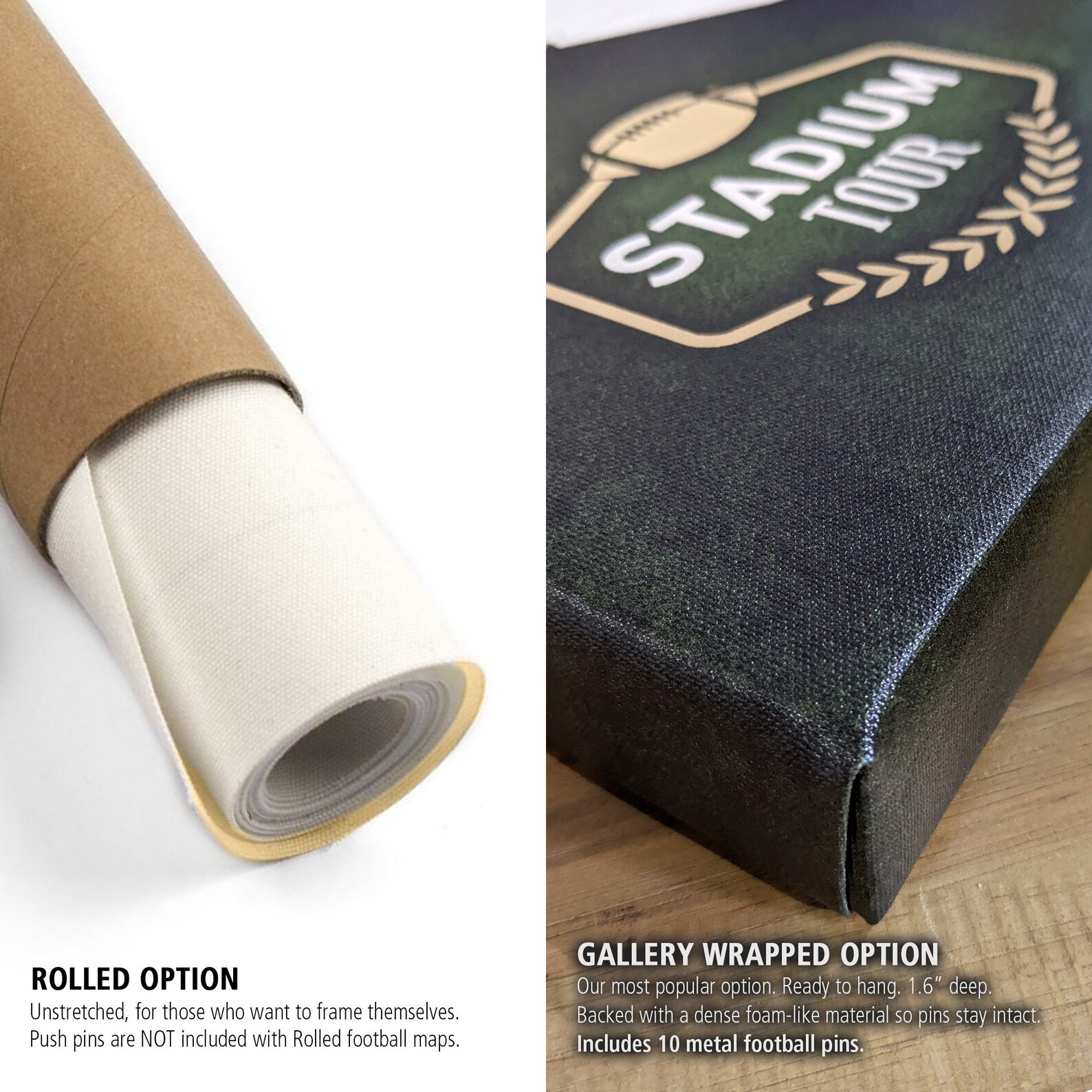 Football Stadium Map Classic Stadium Tour Push Pin Bucket - Etsy