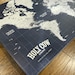 World Map With Your Logo, AIRBNB Personalized Map, Use Push Pins to ...