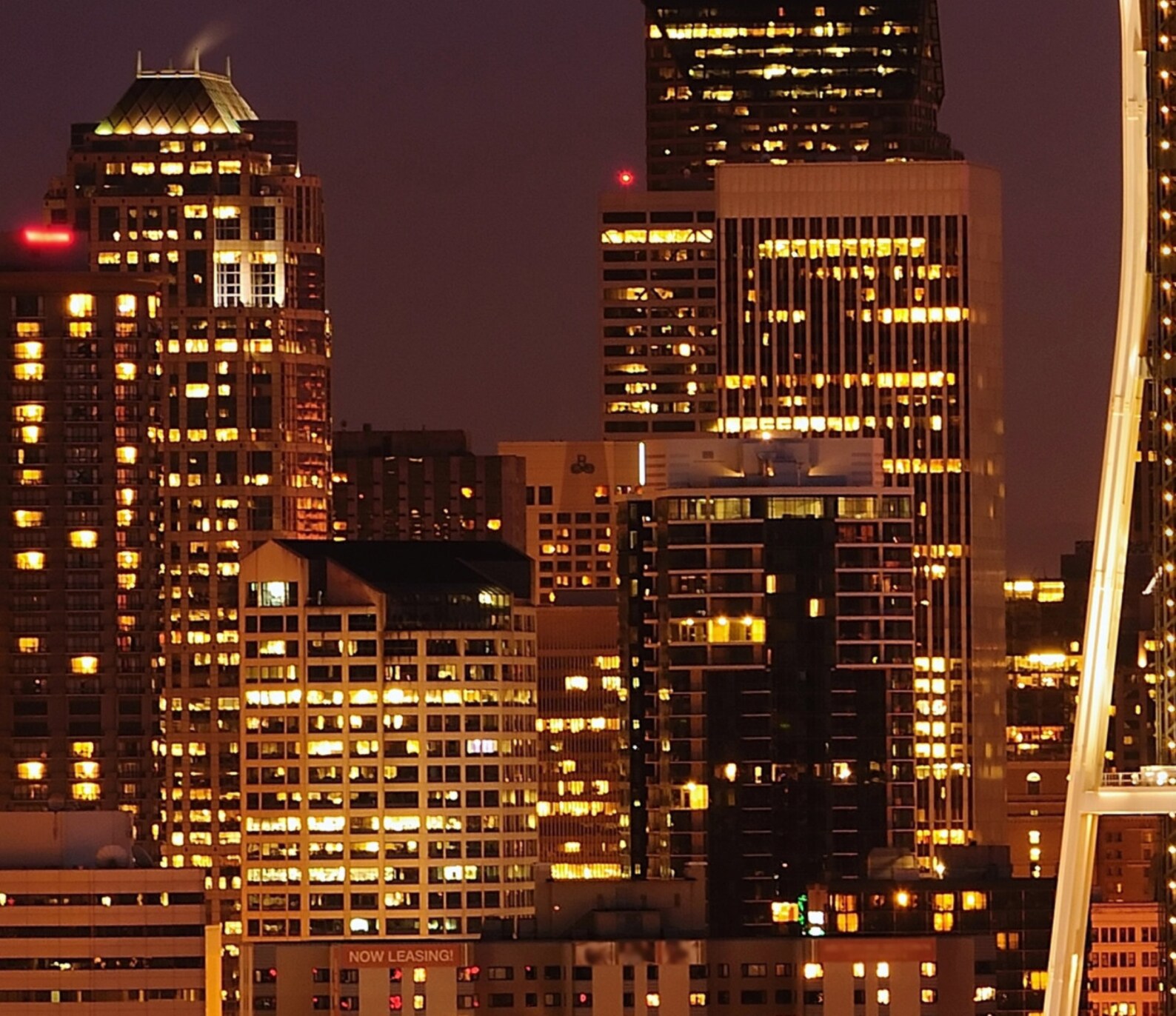 Seattle Skyline Canvas Set, Large Wall Art Seattle Photo, Seattle ...