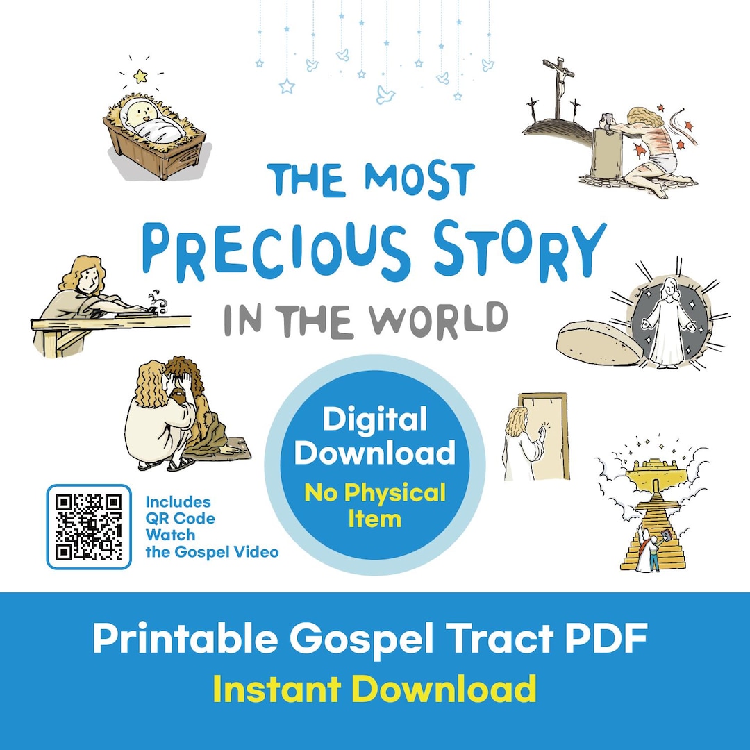 Printable Gospel Tract | Evangelism Booklet PDF - Etsy