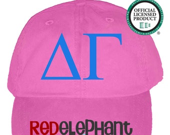 Delta Gamma Handwriting Script Sorority Baseball Cap Custom Color Hat and Embroidery - Etsy