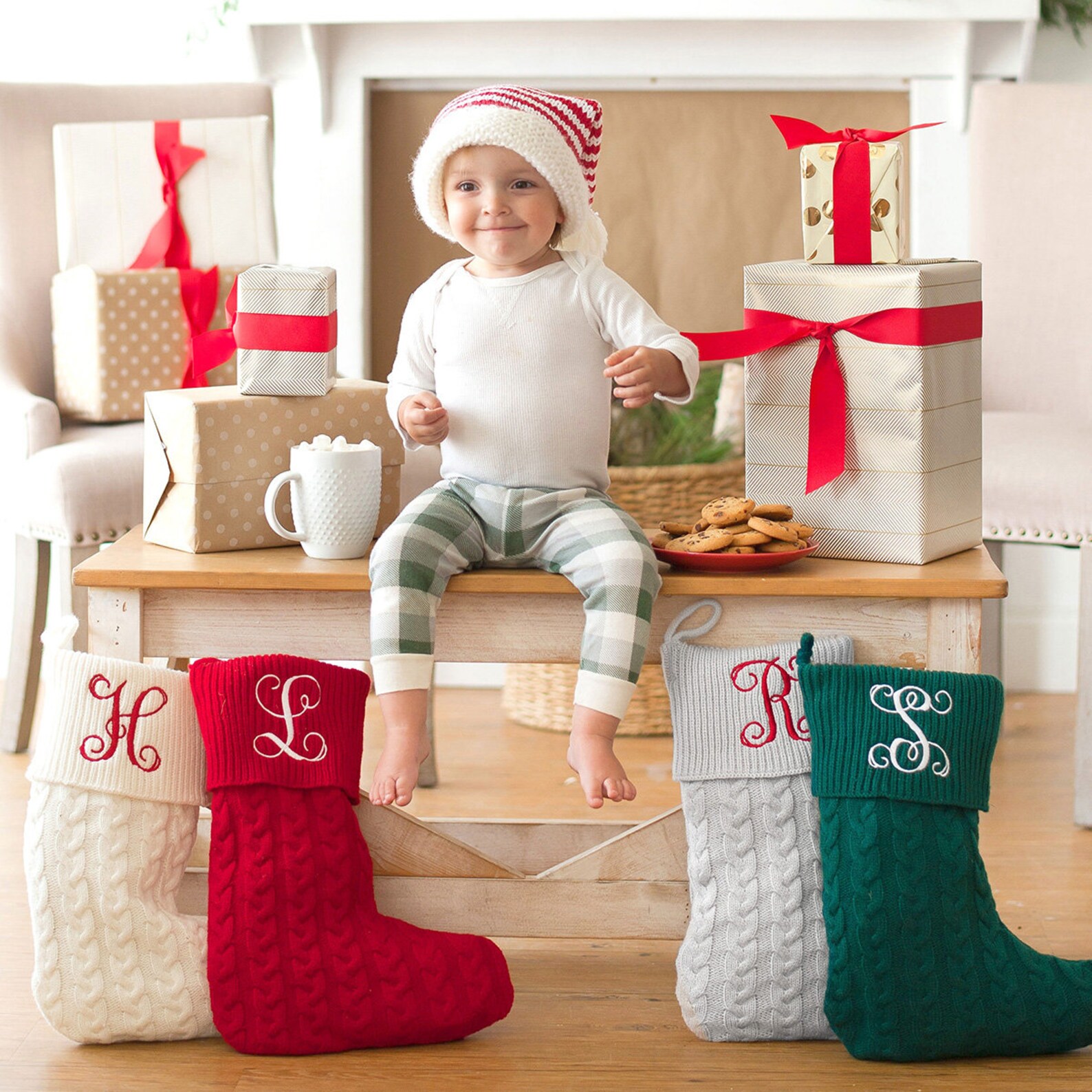 Family Christmas Stocking Personalized Stocking Christmas - Etsy