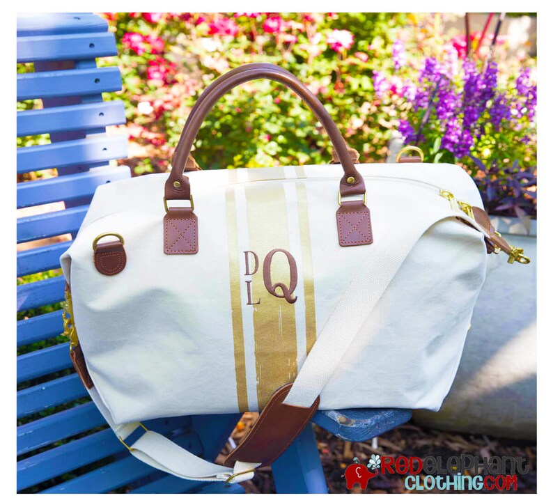 Monogram Weekender Bag Personalized Bridesmaid Gift - Etsy