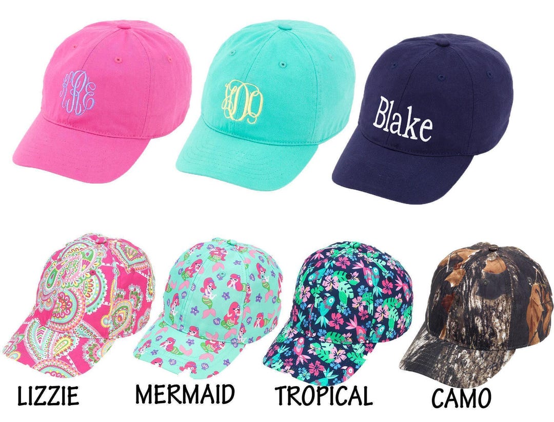 Monogram Toddler Hat, Personalized Baseball Cap for Children, Birthday ...