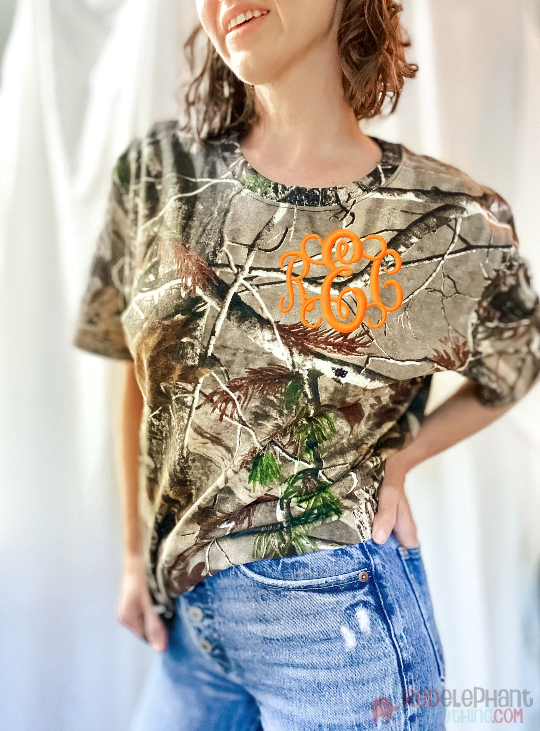 Monogrammed Camo Shirt, Monogram Camouflage Shirt, Camo Tee, Monogram ...