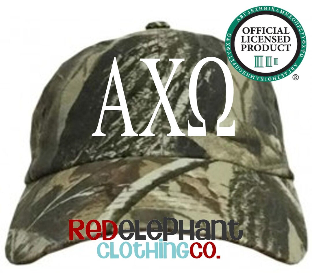 Alpha Chi Omega Camo Baseball Hat, Alpha Chi Camouflage Cap, Sorority ...