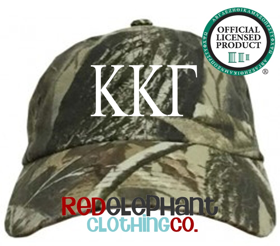 Kappa Kappa Gamma Camo Baseball Hat, KKG Camouflage Cap, Sorority Rush ...