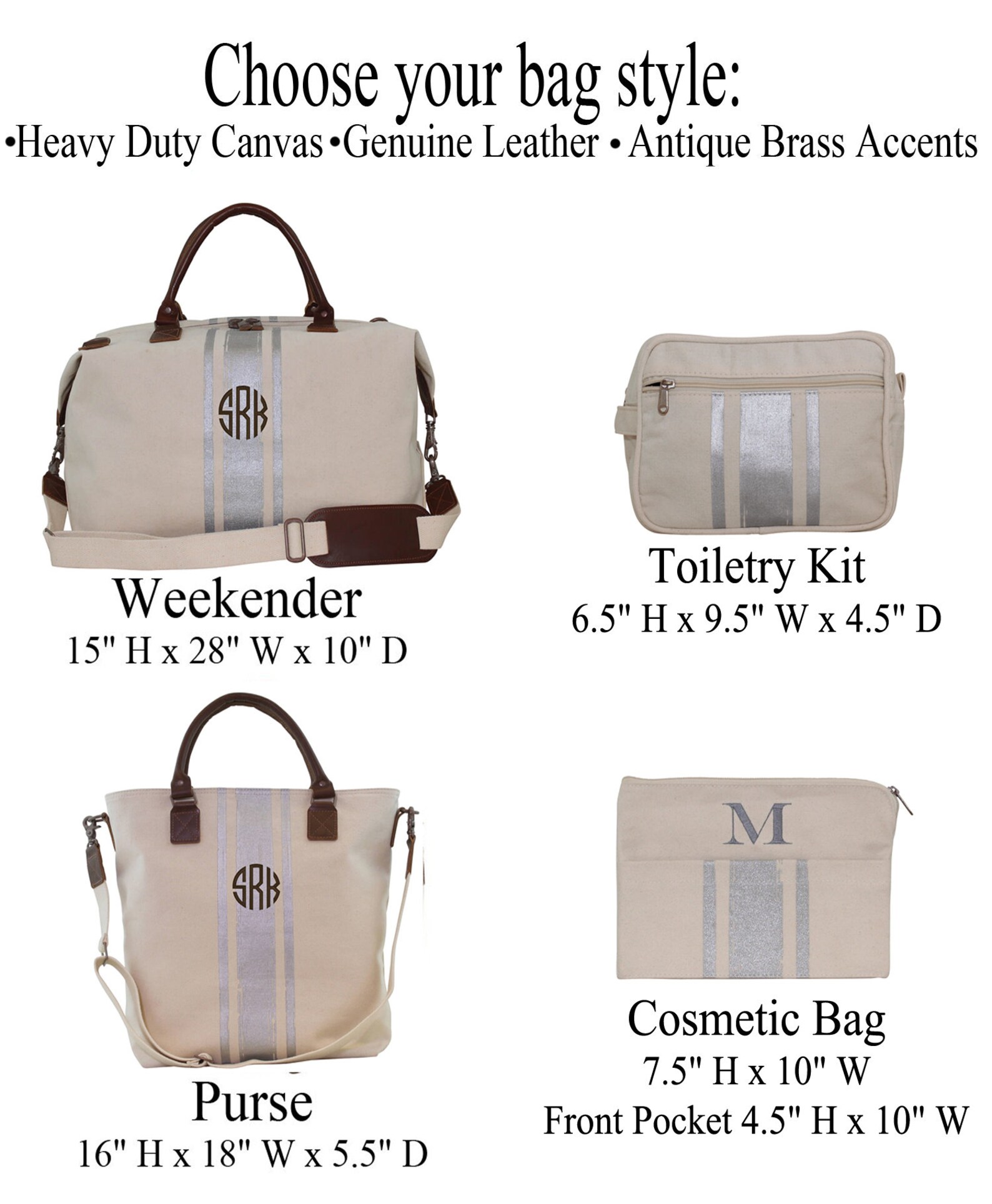 Monogram Weekender Bag, Personalized Bridesmaid Gift, Overnight Travel ...