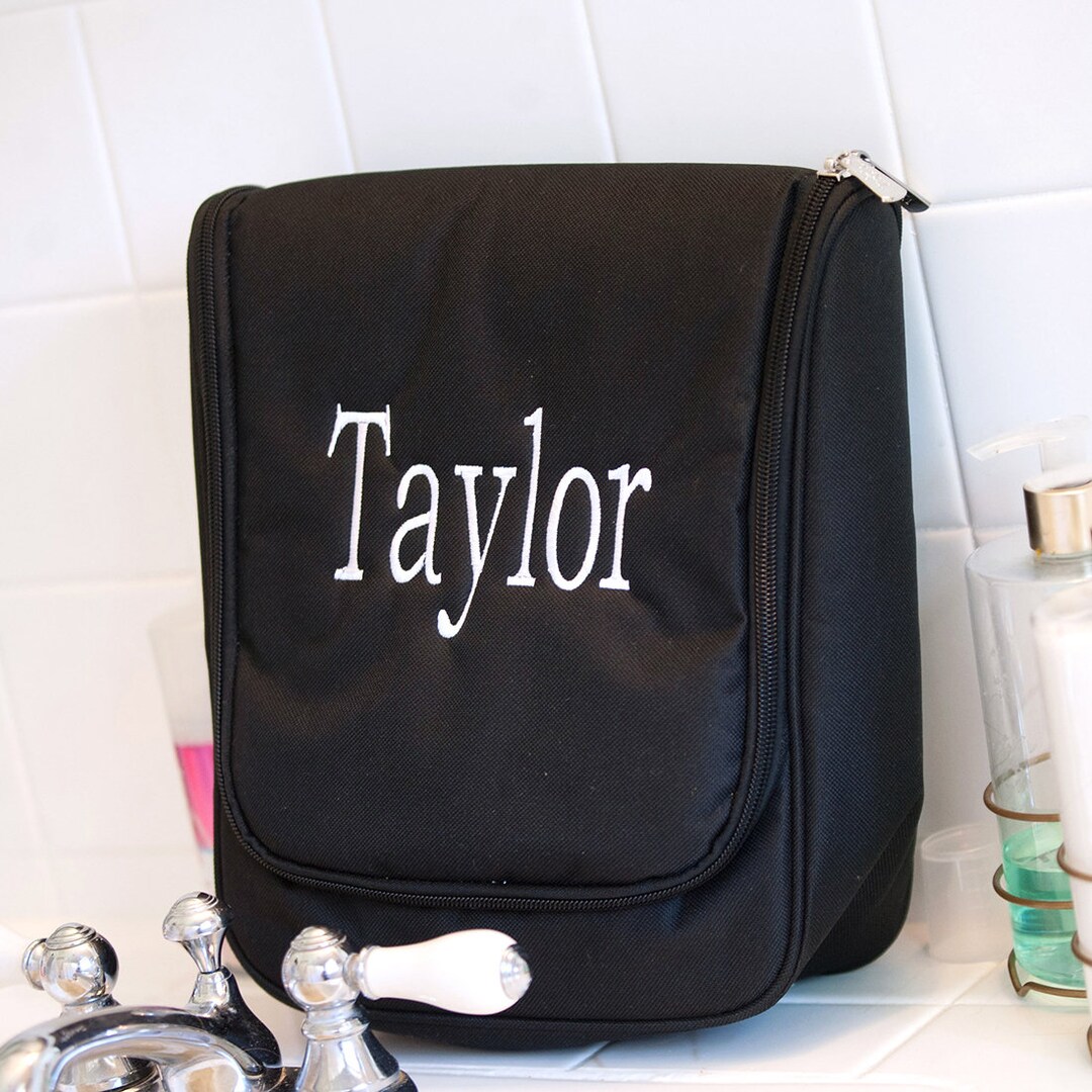 Personalized Hanging Toiletry Bag, Monogram Travel Bag for Overnight ...
