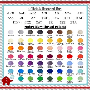 Sigma Sigma Sigma Embroidered Crewneck Sweatshirt, Tri Sig Pullover ...