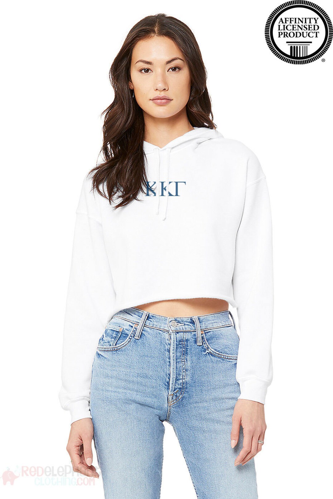 Kappa Kappa Gamma Cropped Hoodie Sweatshirt Crewneck Pullover ...