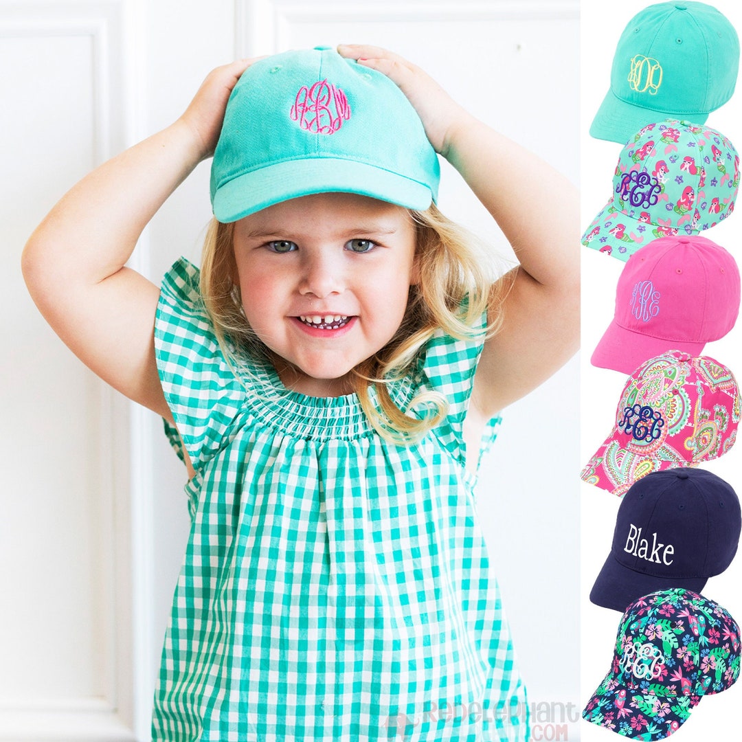 Monogram Toddler Hat, Personalized Baseball Cap for Children, Birthday ...