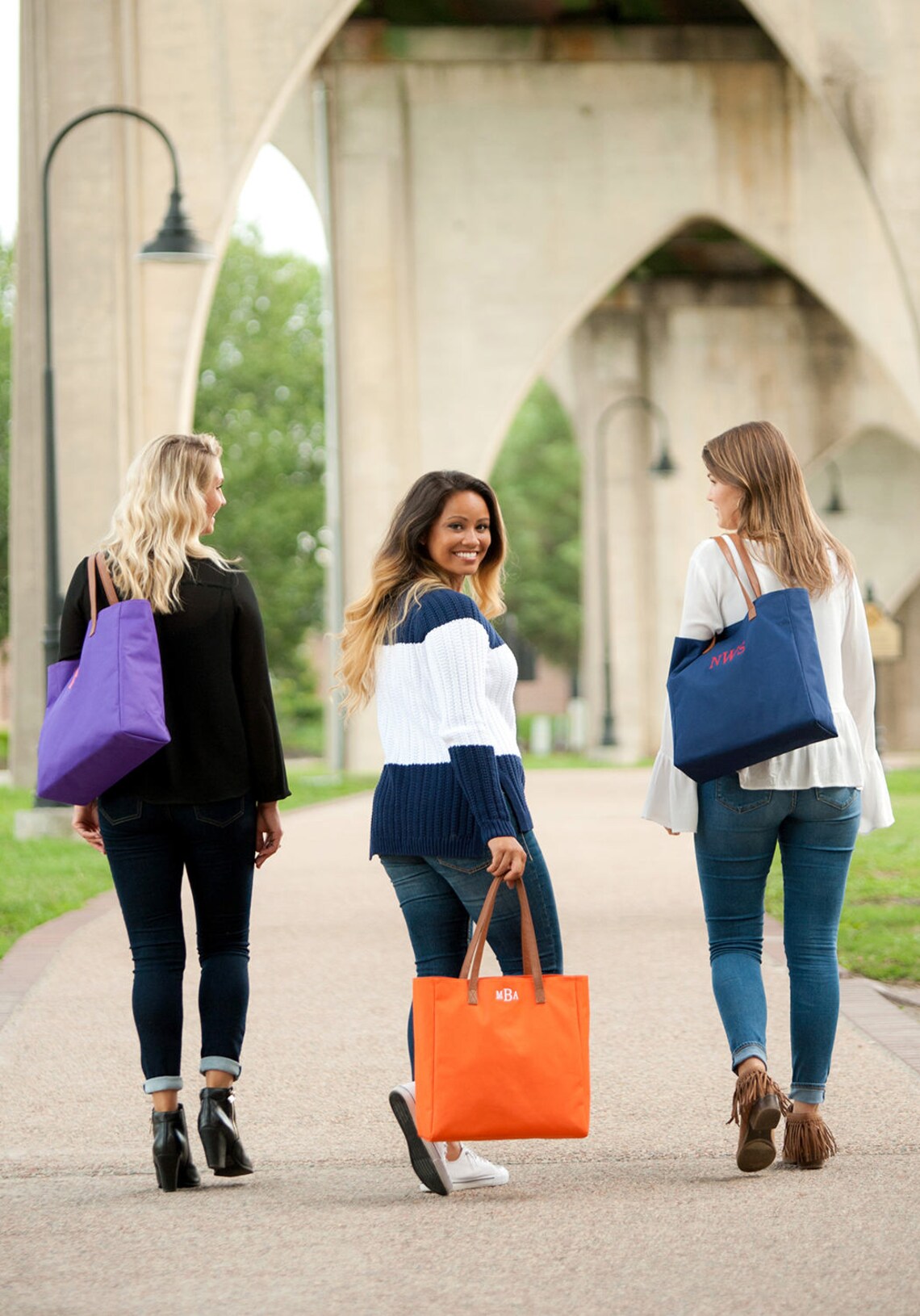 Monogram Game Day Tote Monogram Stadium Tote Personalized - Etsy