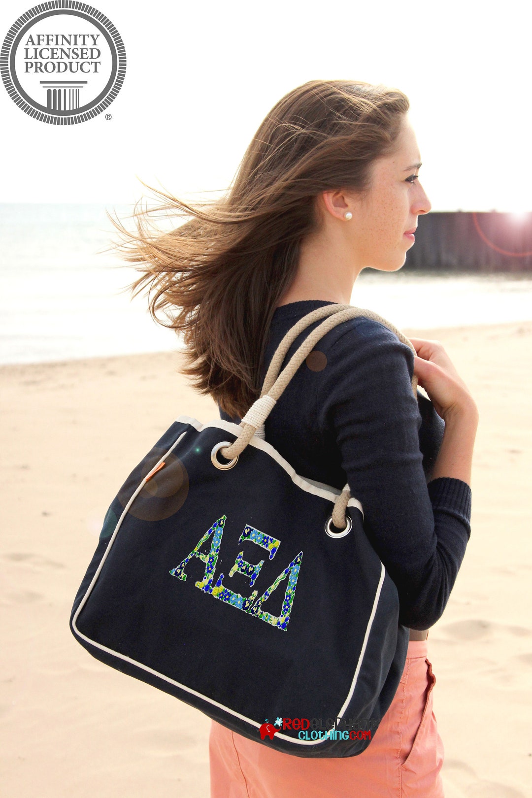 Alpha Xi Delta Sorority Canvas Tote Bag With Rope Handle or Zip Pouch ...