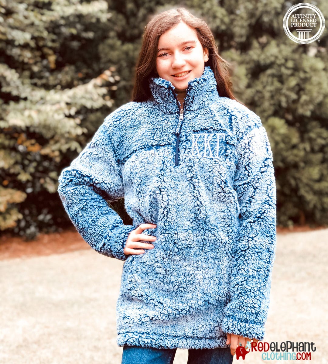 Kappa Kappa Gamma Sherpa, Sorority Sherpa, Monogram Pullover, Monogram ...