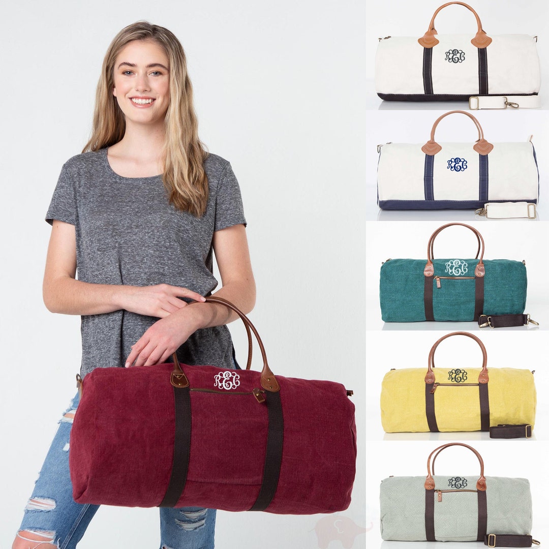 Monogram Weekender Bag Personalized Bridesmaid Gift - Etsy