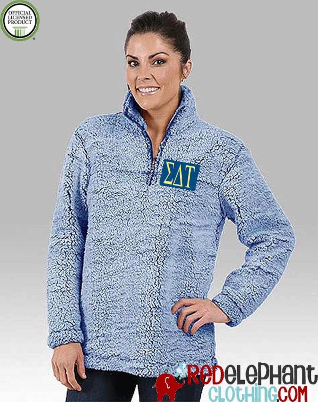Sigma Delta Tau Sherpa, Sorority Sherpa, Monogram Pullover, Monogram ...