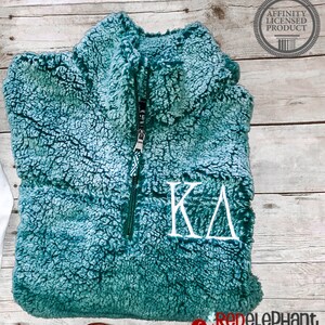 Kappa Delta Sherpa, Sorority Sherpa, Monogram Pullover, Monogram Zip ...