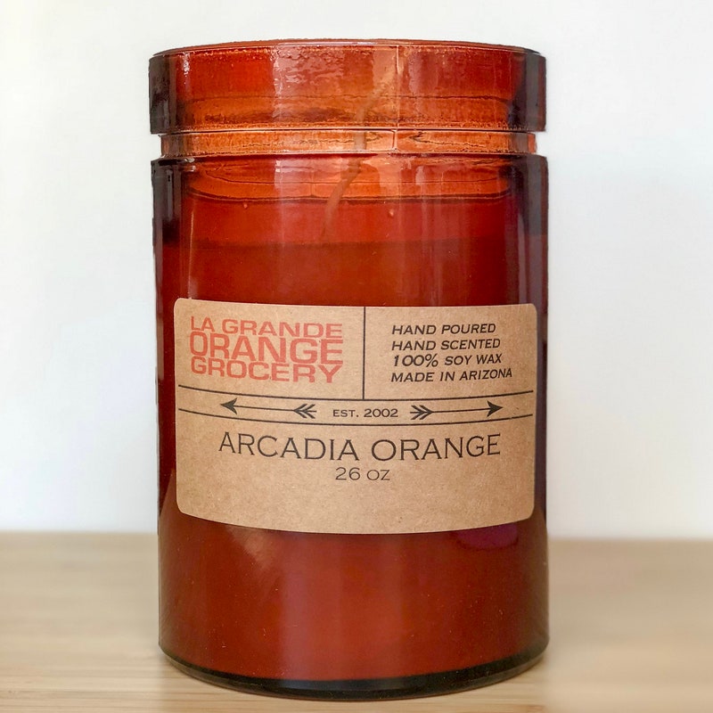 Orange Candle - Etsy
