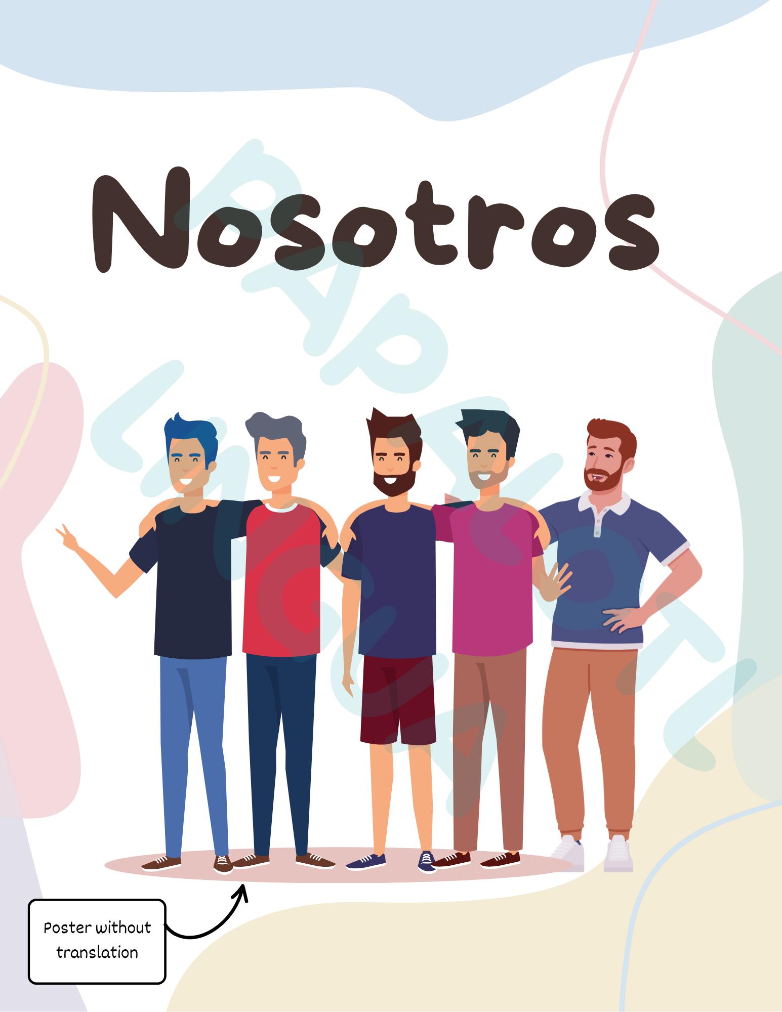 Spanish Pronouns Printable Posters | Spanish Classroom Decor | Digital ...