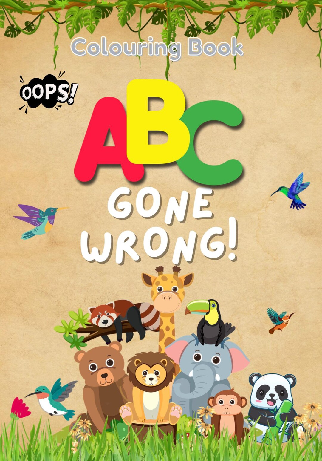 Oops! ABC Gone Wrong! Colouring ABC Book - Etsy