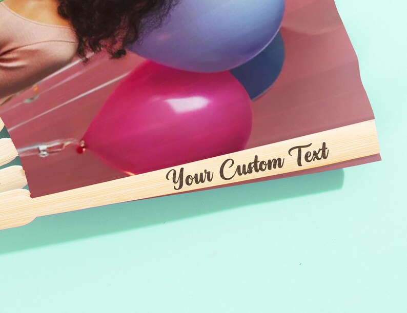 Personalized Birthday Fan/a Tini Bit Older/bulk Custom Photo Fans for ...