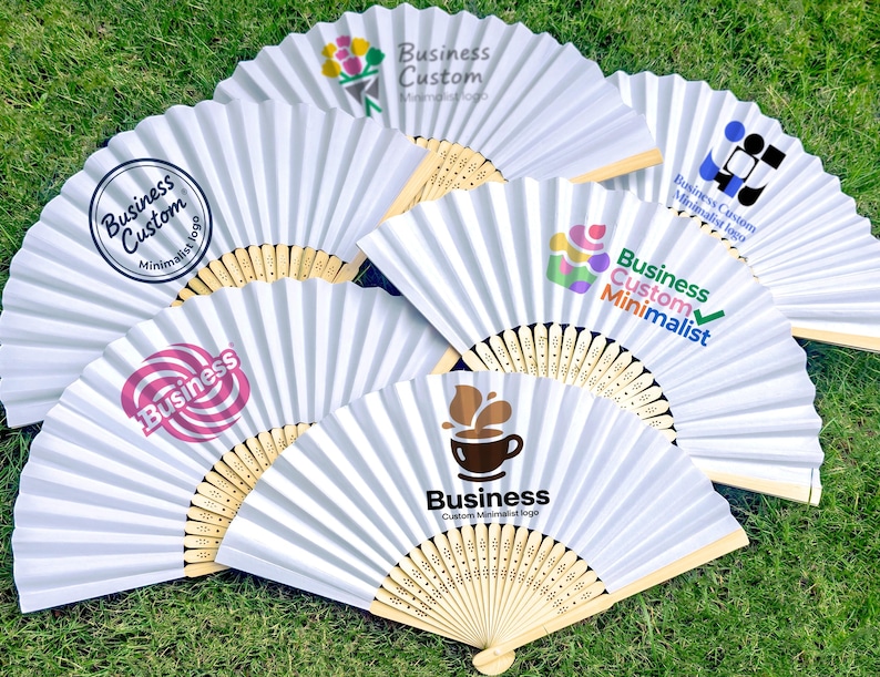 Personalized Hand Fans, Custom Folding Hand Fan With Text, Name, Logo ...