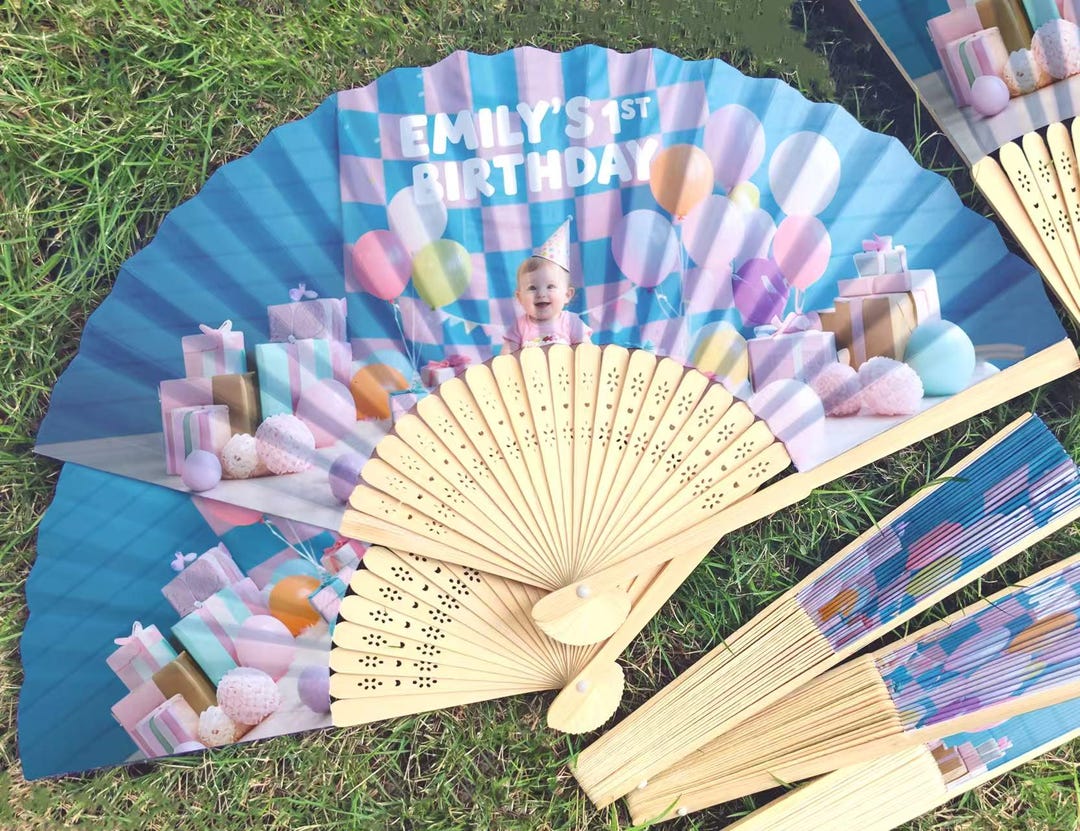 Custom Photo Hand Fans, Birthday Party Favor, Bachelorette Party ...