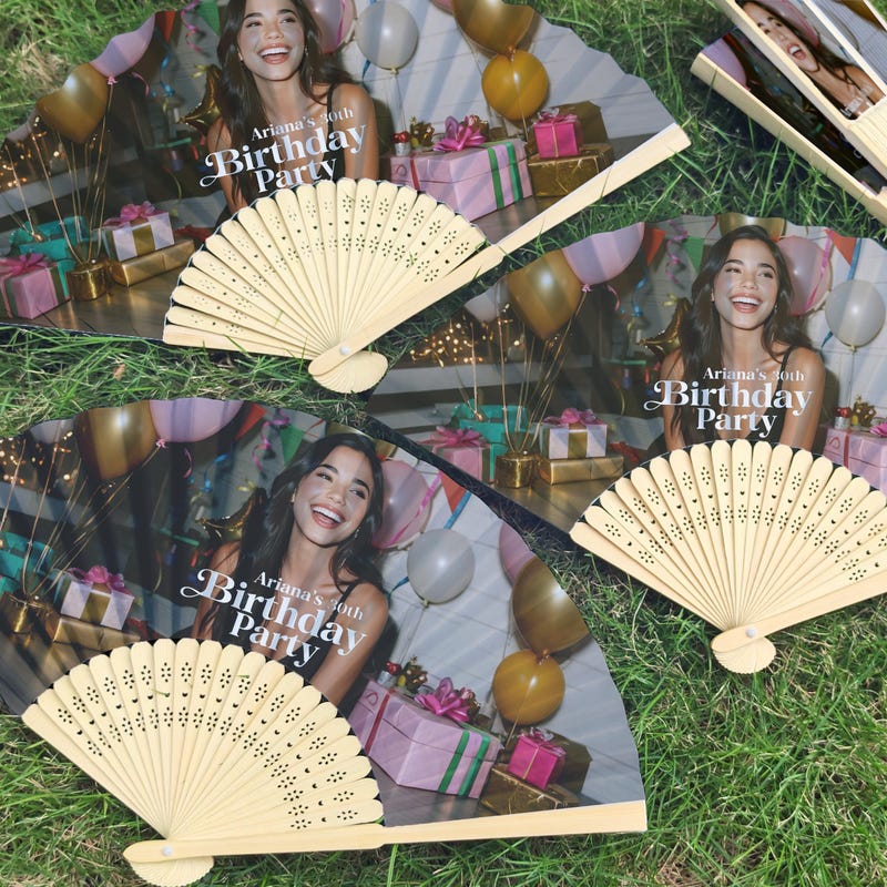 Personalized Folding Fan - Etsy