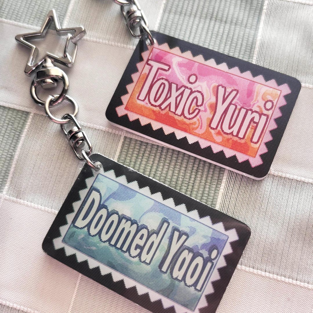 Toxic Yuri & Doomed Yaoi 2" Lenticular Stamp Charms - Etsy