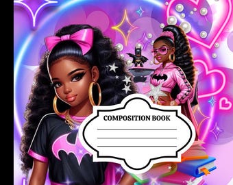 Editable Kids Composition Notebook Cover Template - Etsy
