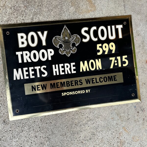 Boy Scout Sign - Etsy