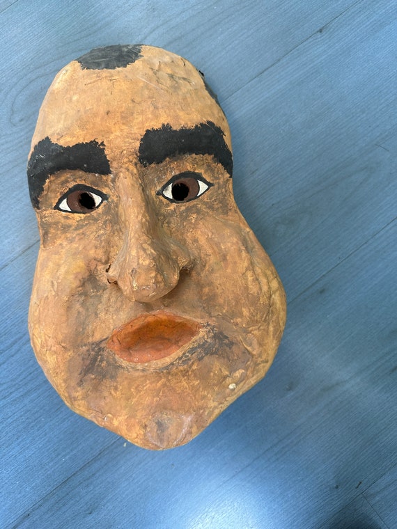 vintage handmade paper mache - Gem
