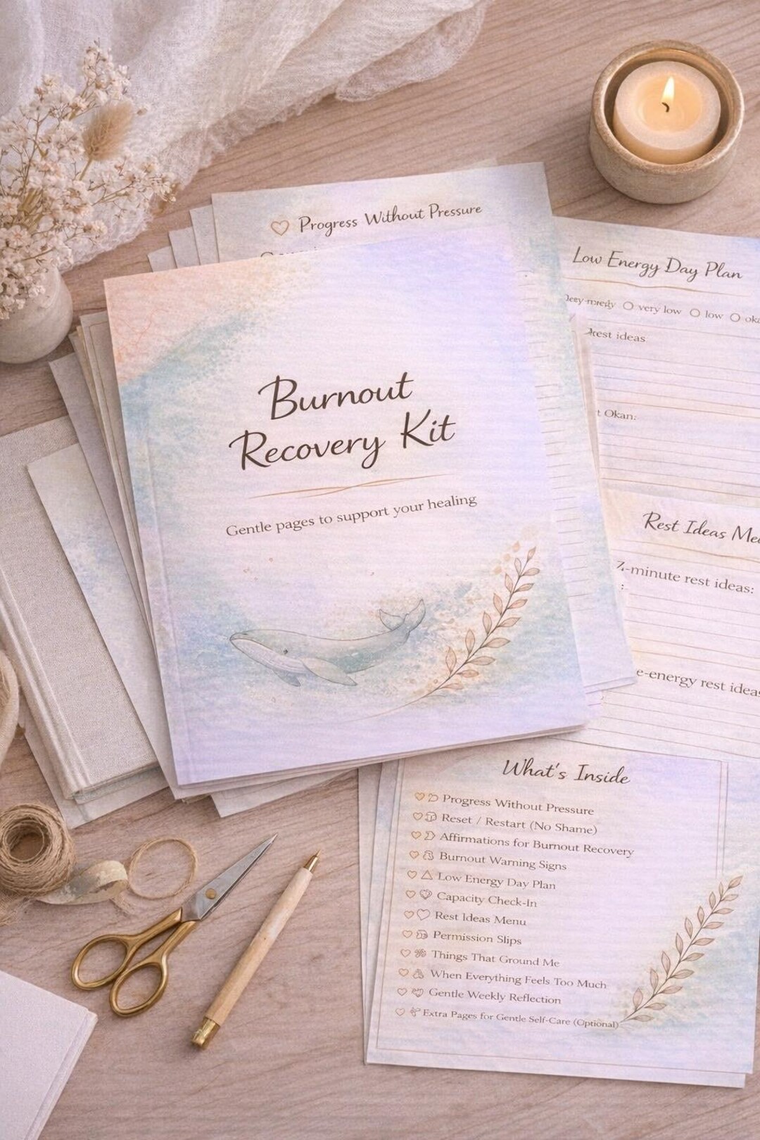 Burnout Recovery Printable Kit - Etsy