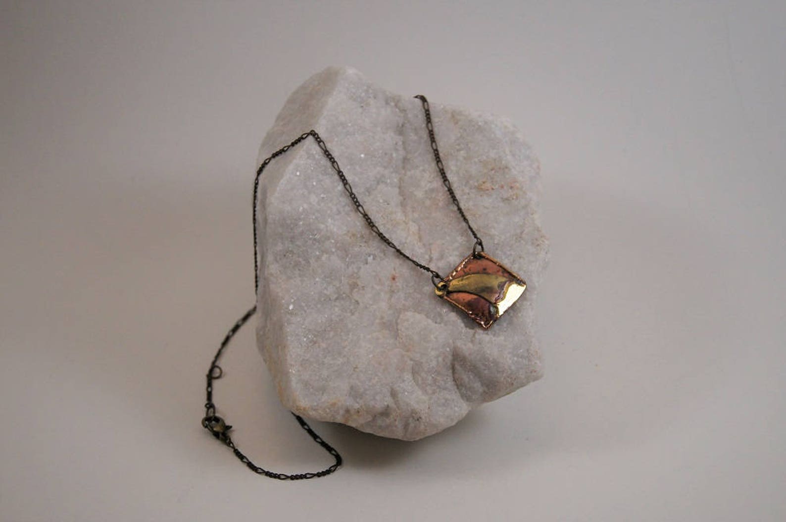 METAL SQUARE MADNESS Chain Metal Necklace - Etsy